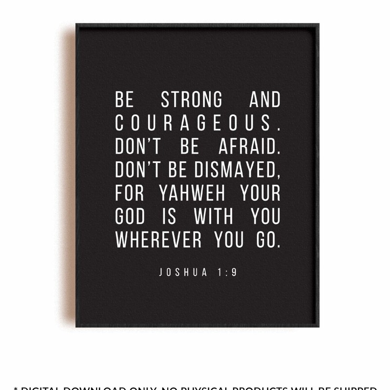 Joshua 1 9 - Etsy