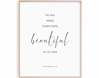 Ecclesiastes 3 11 | Etsy