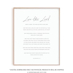 Deuteronomy 6:4 9 Download - Etsy