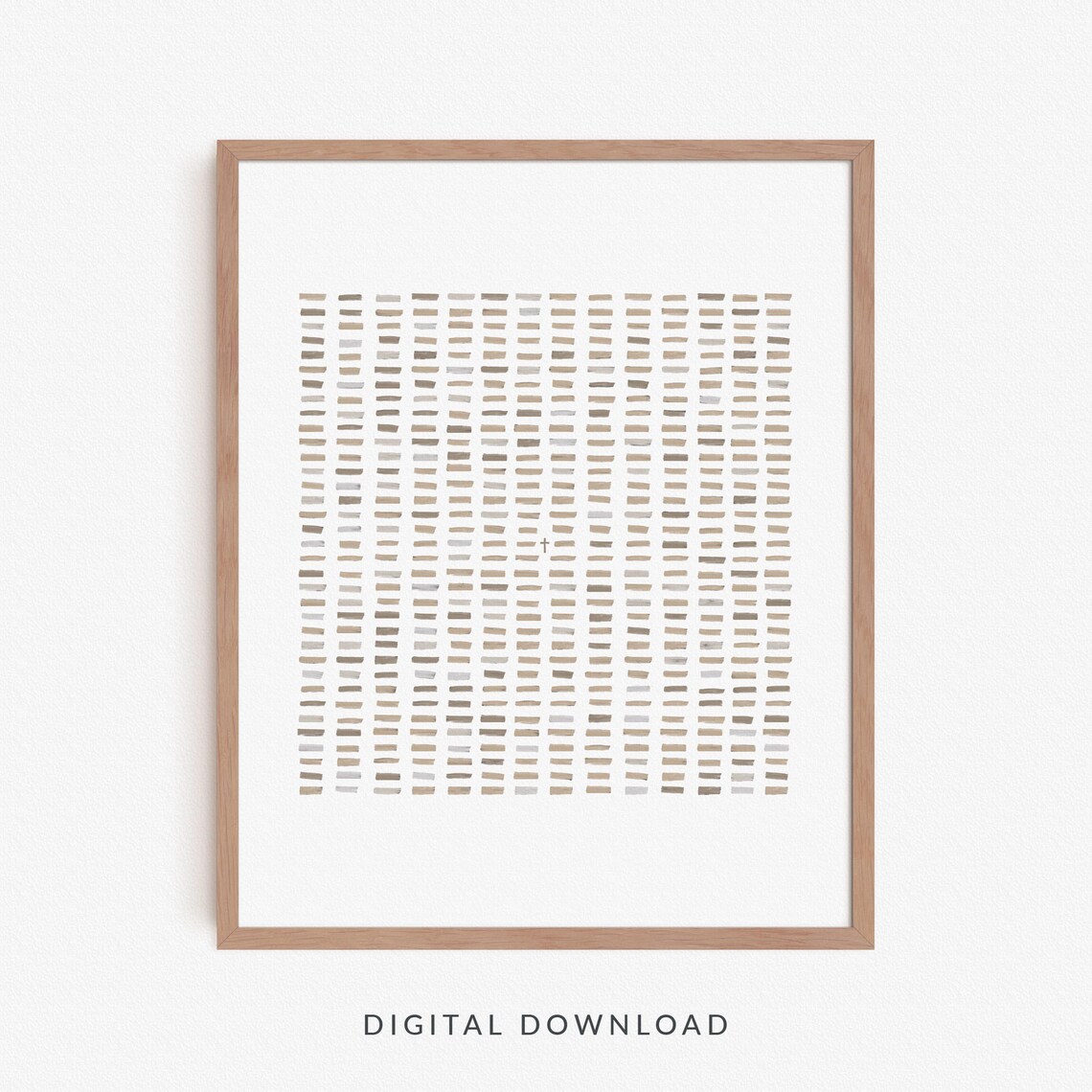 70x7 Modern Christian Art Print, Abstract Bible Verse Poster, Neutral ...