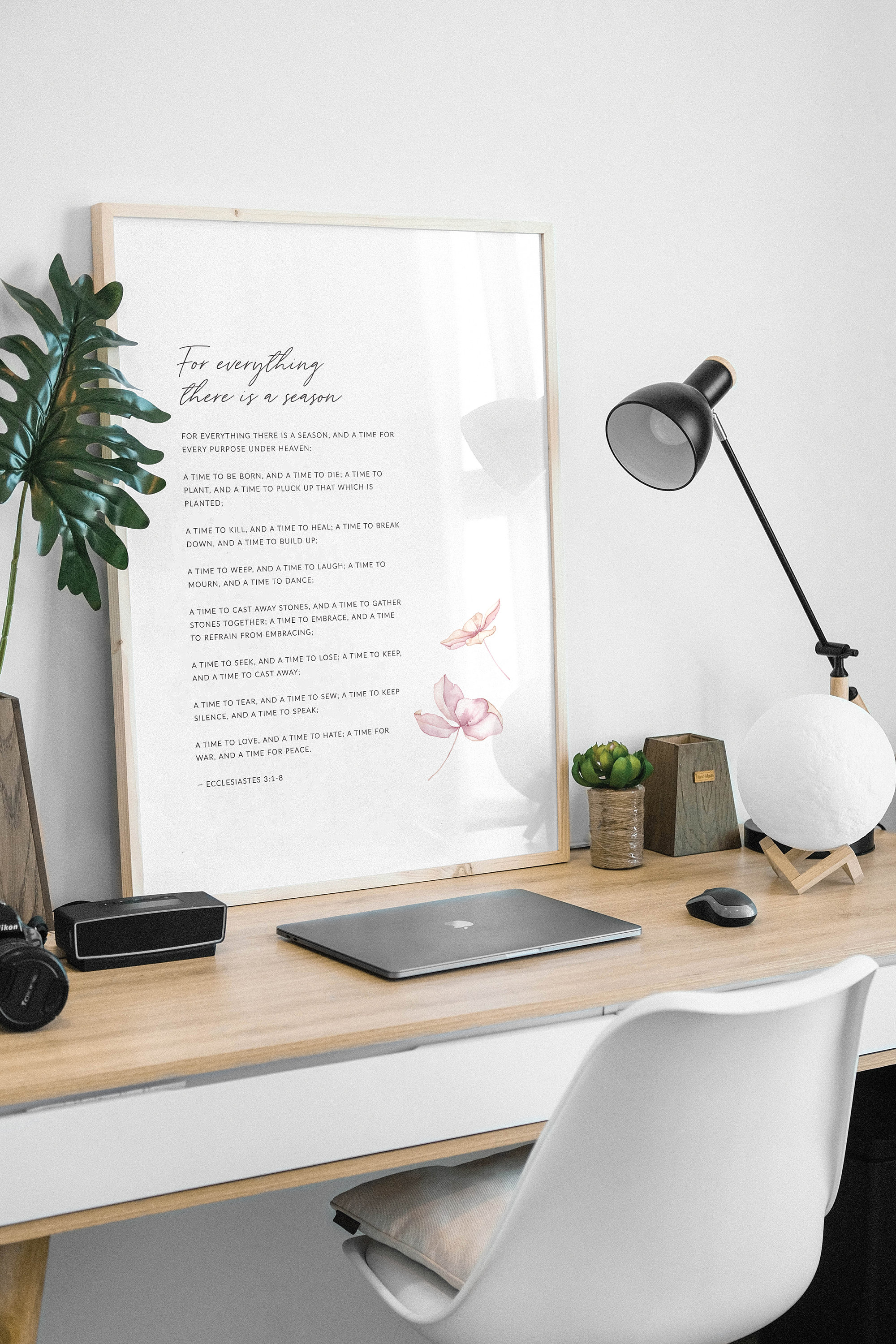 Ecclesiastes 3:1-8 Bible Verse Wall Art Modern Christian | Etsy