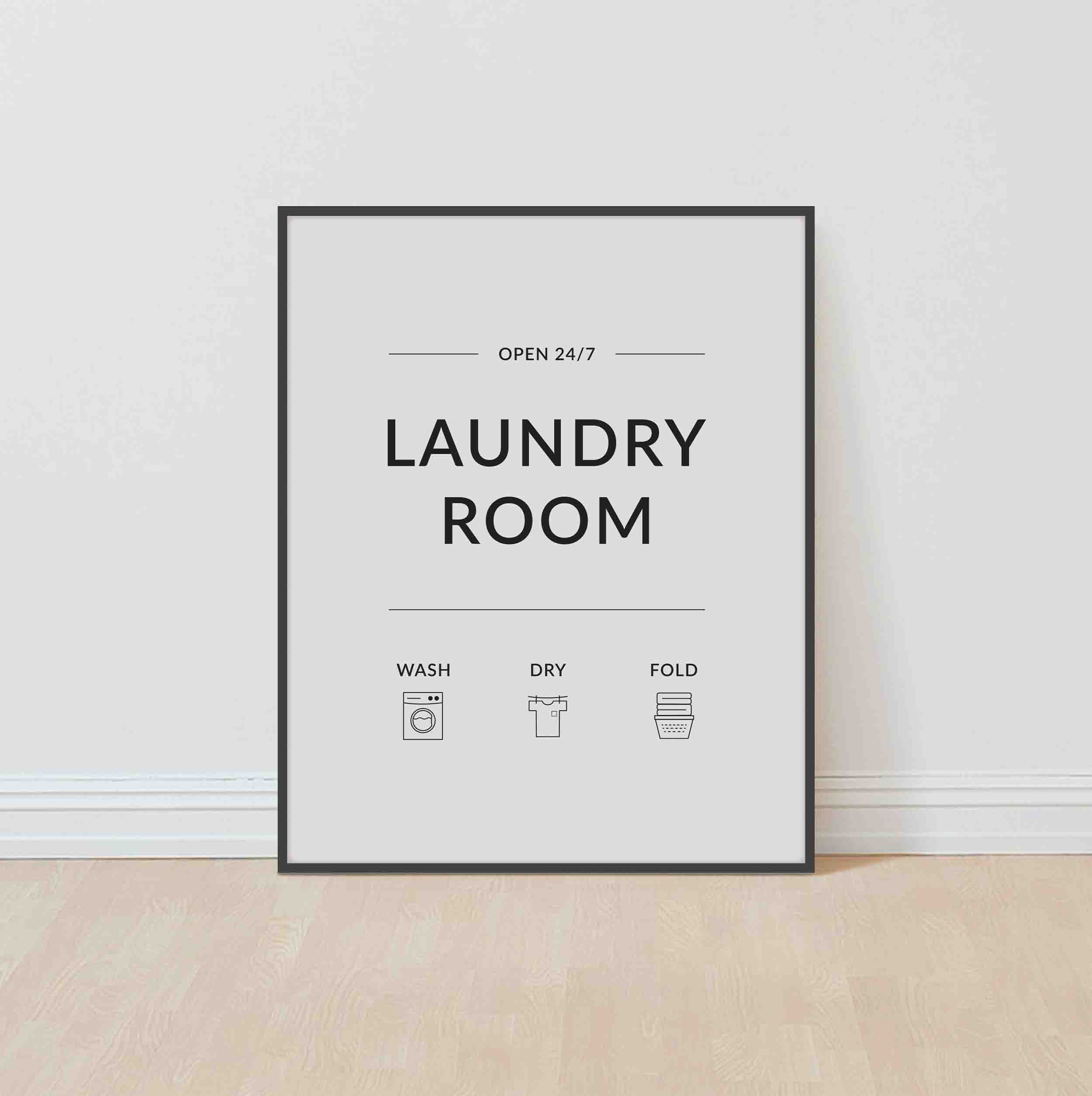 Laundry Room Sign Printable Wall Art Laundry Wall Decor - Etsy