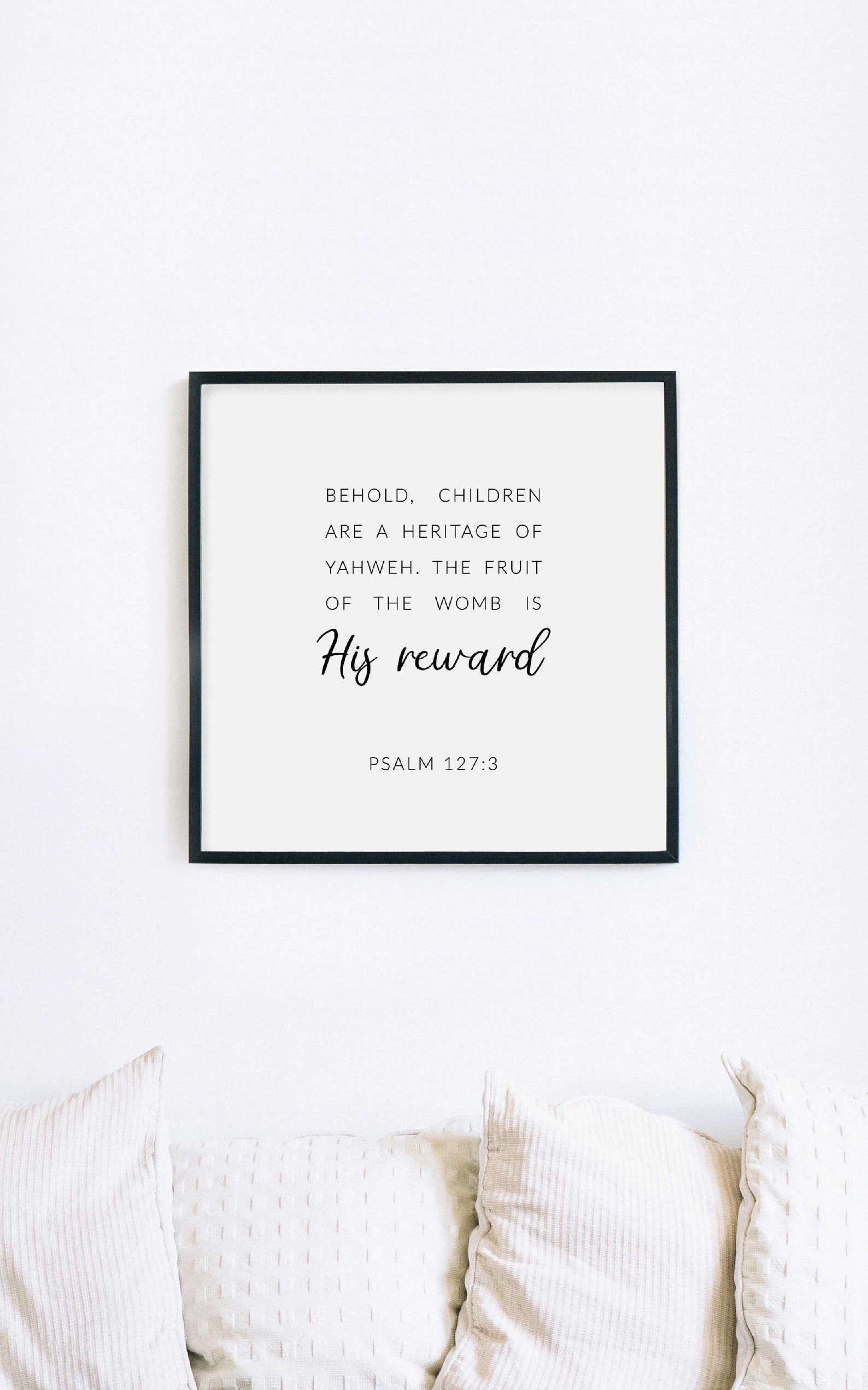 Psalm 127:3 Bible Verse Poster Artwork Christian Wall Art - Etsy