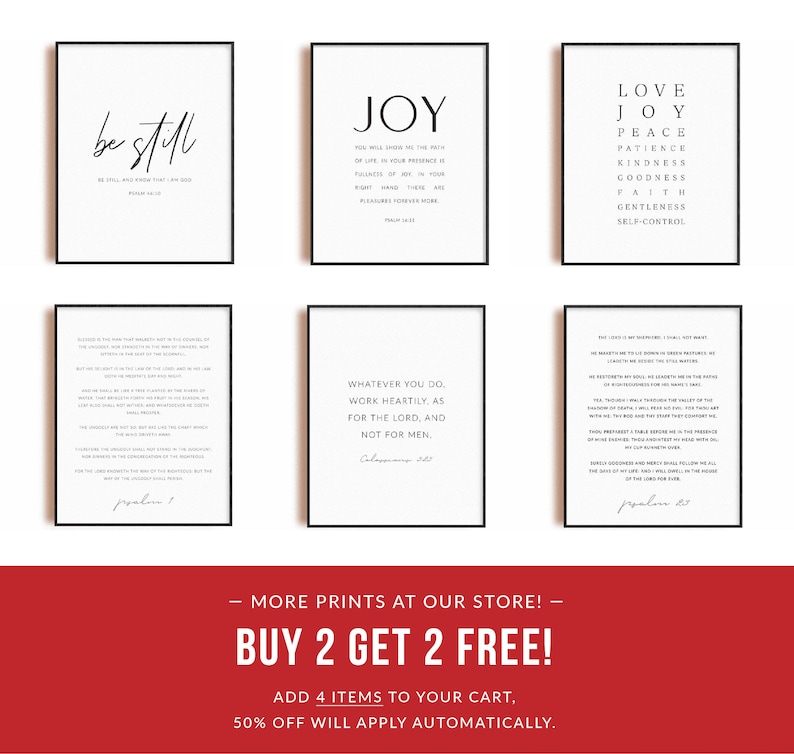 Psalm 1 Bible Printable Verse Poster Artwork Christian Wall | Etsy