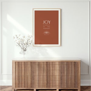 Psalm 30:5 Bible Verse Printable Wall Art, Modern Christian Scripture ...