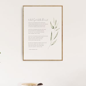 Annie Johnson Flint Christian Poetry Wall Art Poster, Modern ...