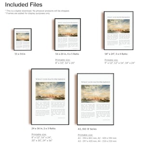 What God Hath Promised Christian Poem Wall Art, Annie Johnson Flint ...