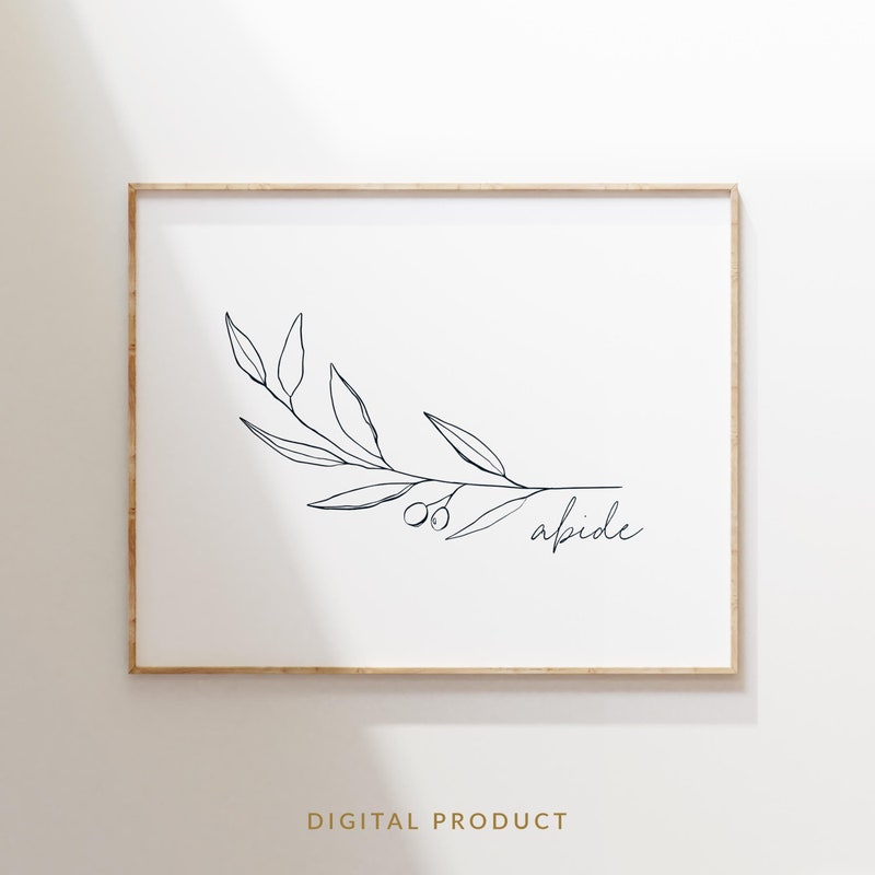 John 15 Abide Wall Art - Etsy