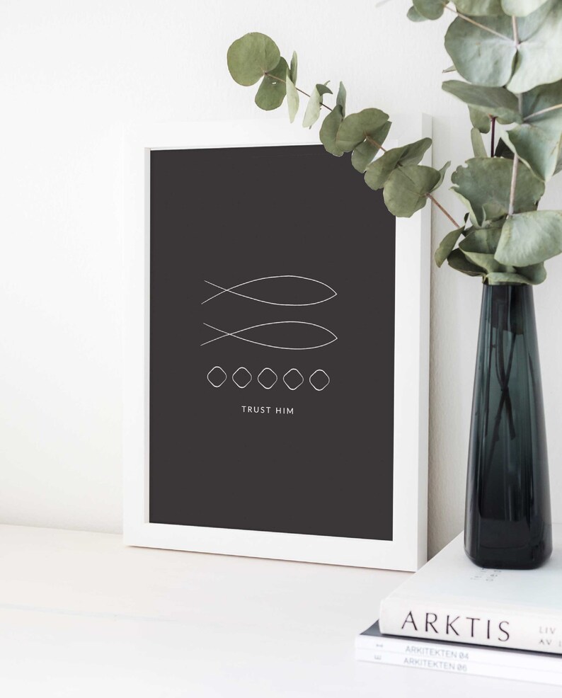 Christian Art Printable Wall Prints, Jesus Artwork Poster Encouragement ...
