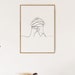 Pray Line Art, Modern Christian Wall Art, Prayer Room Print, Praying ...