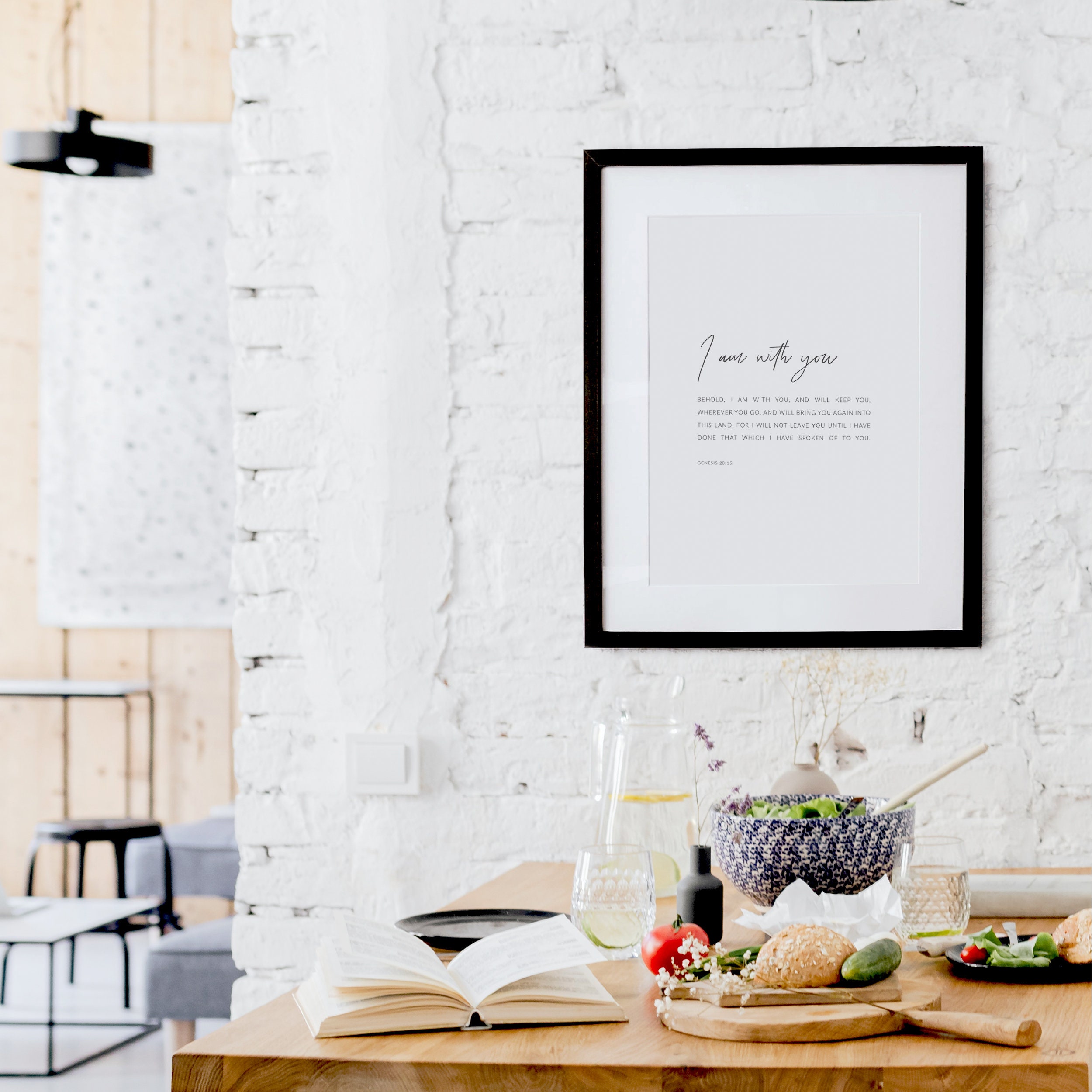 Genesis 28:15 I Am With You | Bible Verse Printable, Bible Quote Print ...