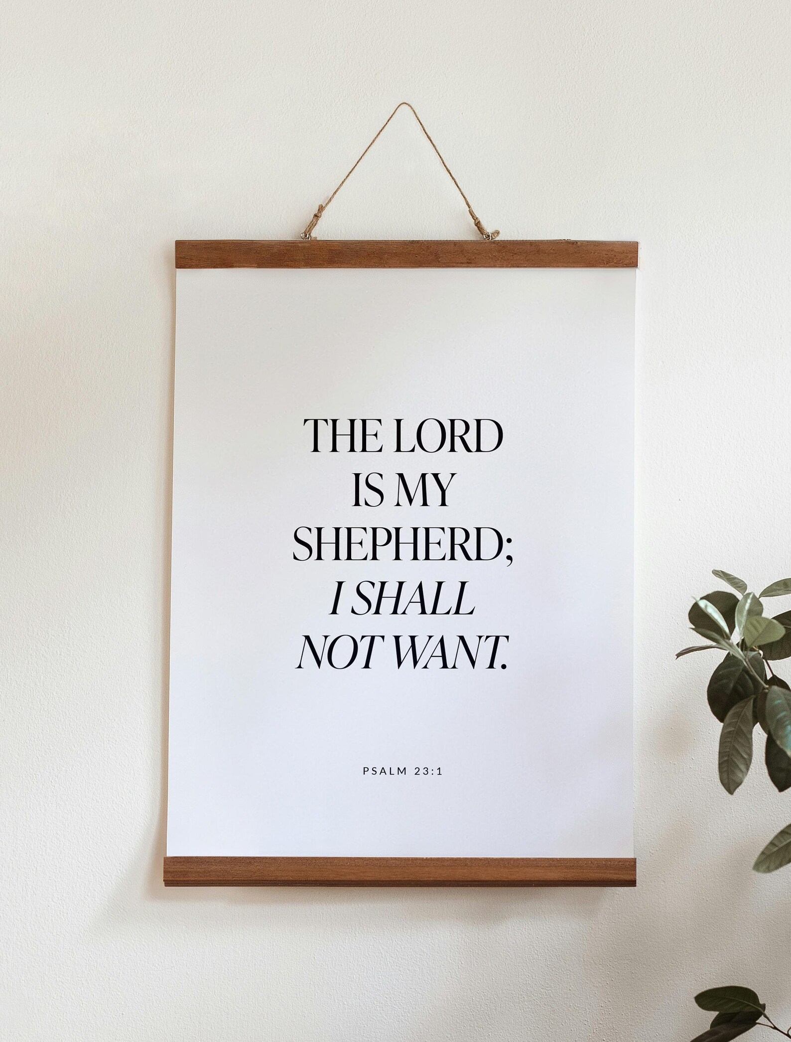 Psalm 23:1 the Lord is My Shepherd Bible Verse Wall Art, Modern ...