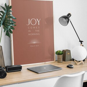 Psalm 30:5 Bible Verse Printable Wall Art, Modern Christian Scripture ...