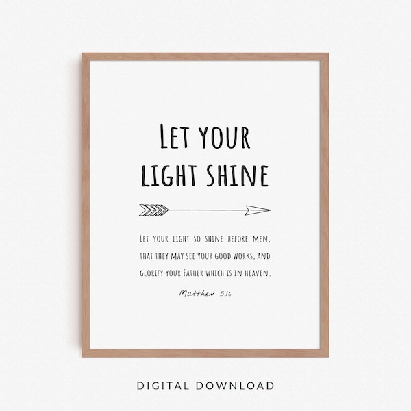 Matthew 5 16 - Etsy