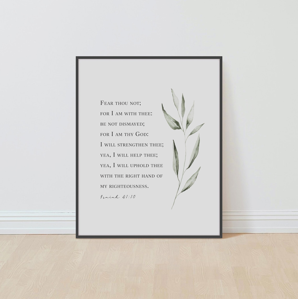 Isaiah 41:10 Bible Verse Poster Christian Scripture Wall Art - Etsy