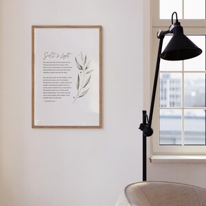 Salt and Light Bible Verse Wall Art, Christian Scripture Poster ...
