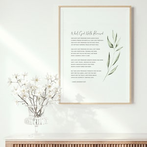 Annie Johnson Flint Christian Poetry Wall Art Poster, Modern ...