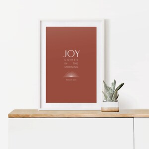 Psalm 30:5 Bible Verse Printable Wall Art, Modern Christian Scripture ...