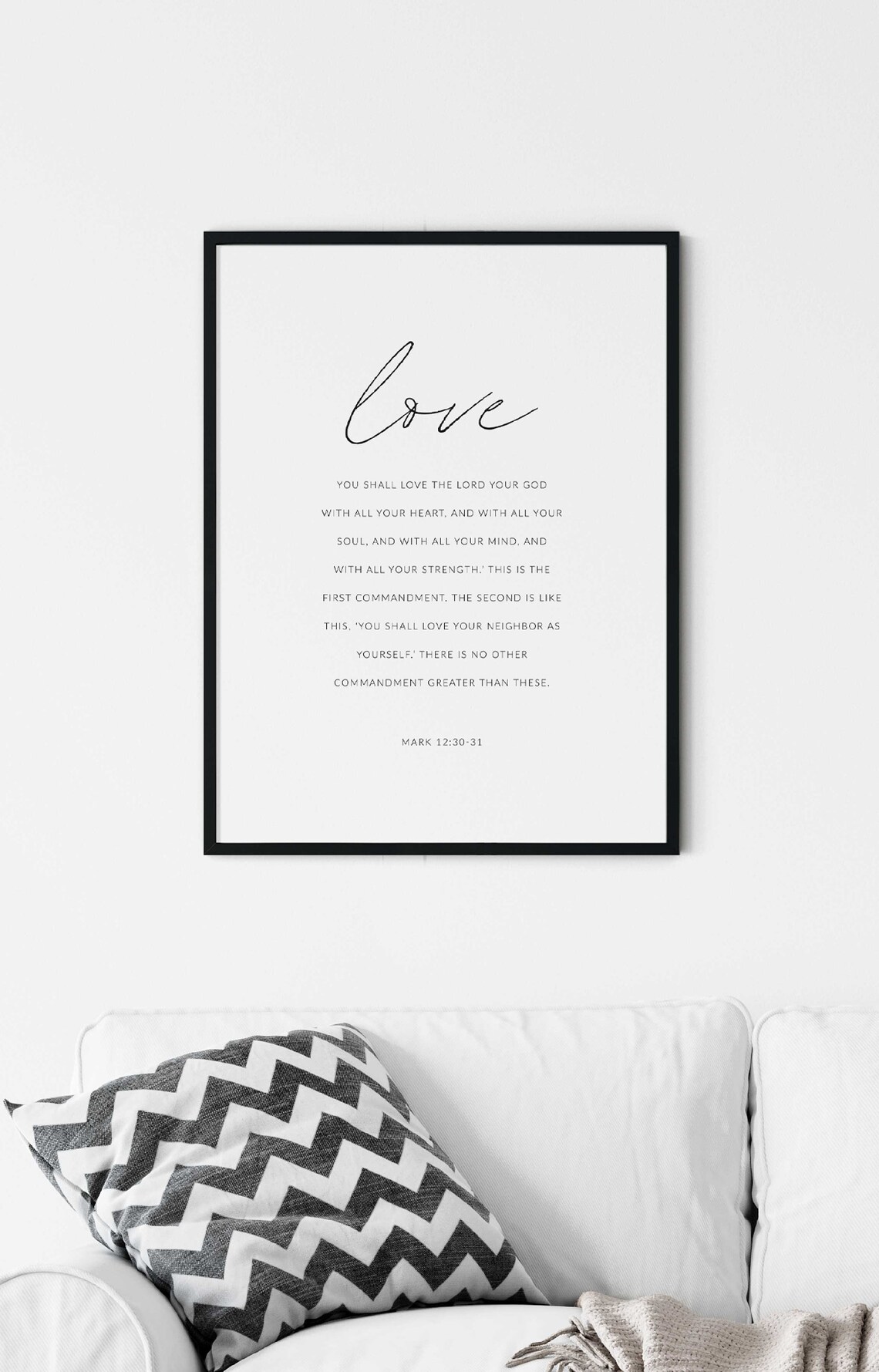 Christian scripture wall art bible verse printable artwork | Etsy