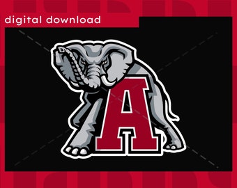 Roll Tide Elephant | Etsy