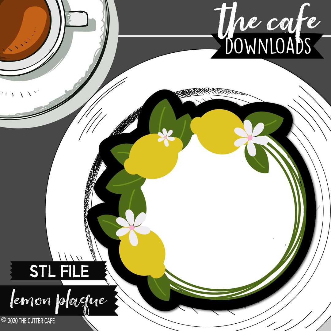 DIGITAL STL / Lemon / Lime Plaque / Citrus Plaque / Cookie Cutter Stl ...