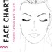 PRINTABLE : Makeup Face Chart for Artist, 60 Look With Lager Page 8.5 X ...