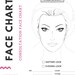 PRINTABLE : Makeup Face Chart for Artist, 60 Look With Lager Page 8.5 X ...