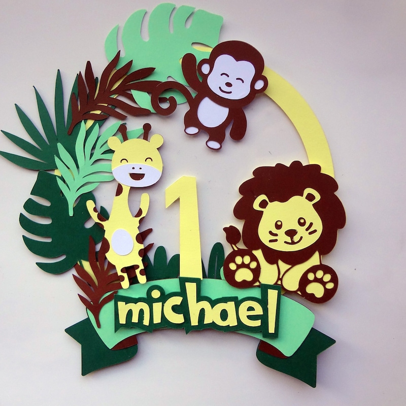 Safari Cake Topper - Etsy