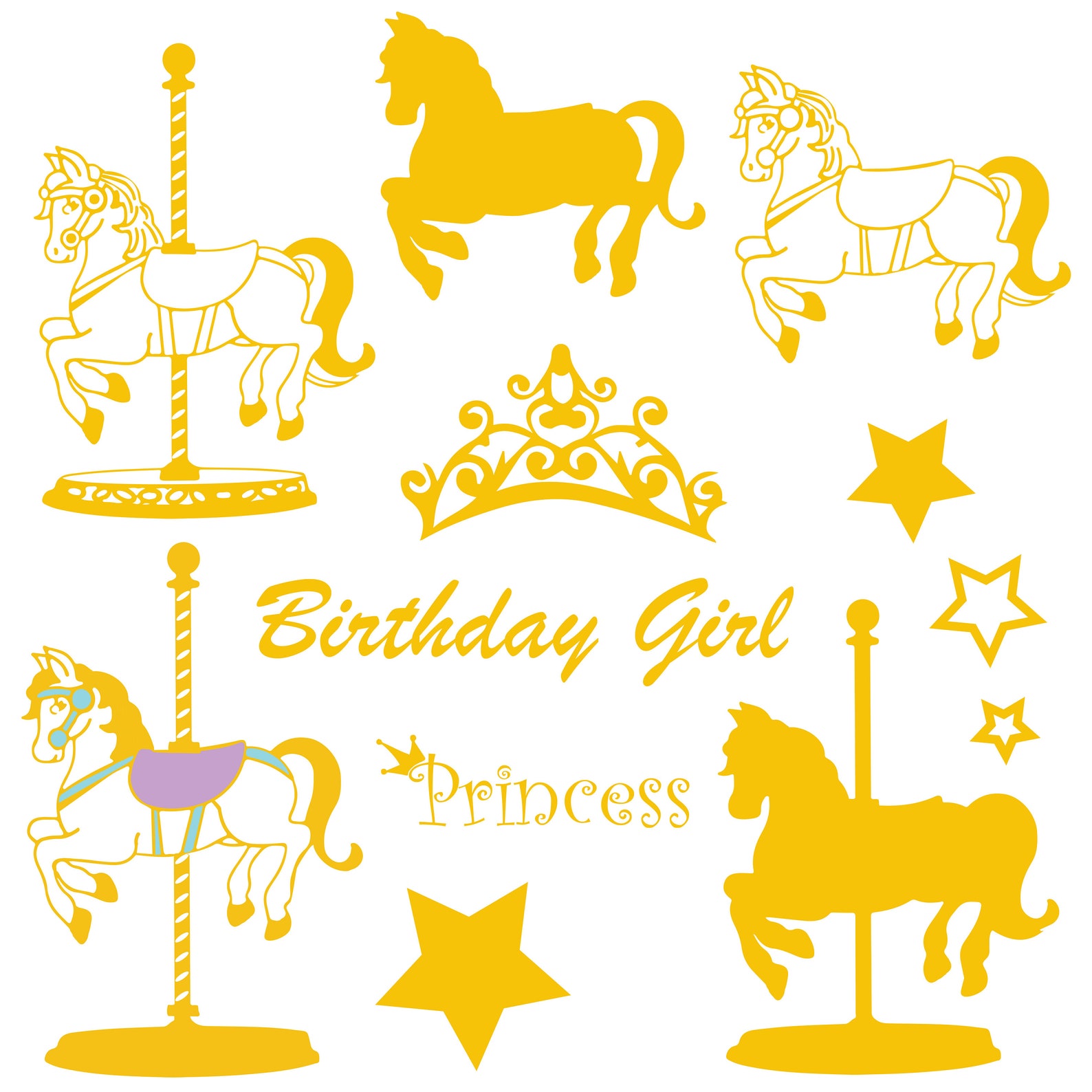 Carousel SVG Carousel Clipart Carousel Vector Carousel DXF - Etsy Canada