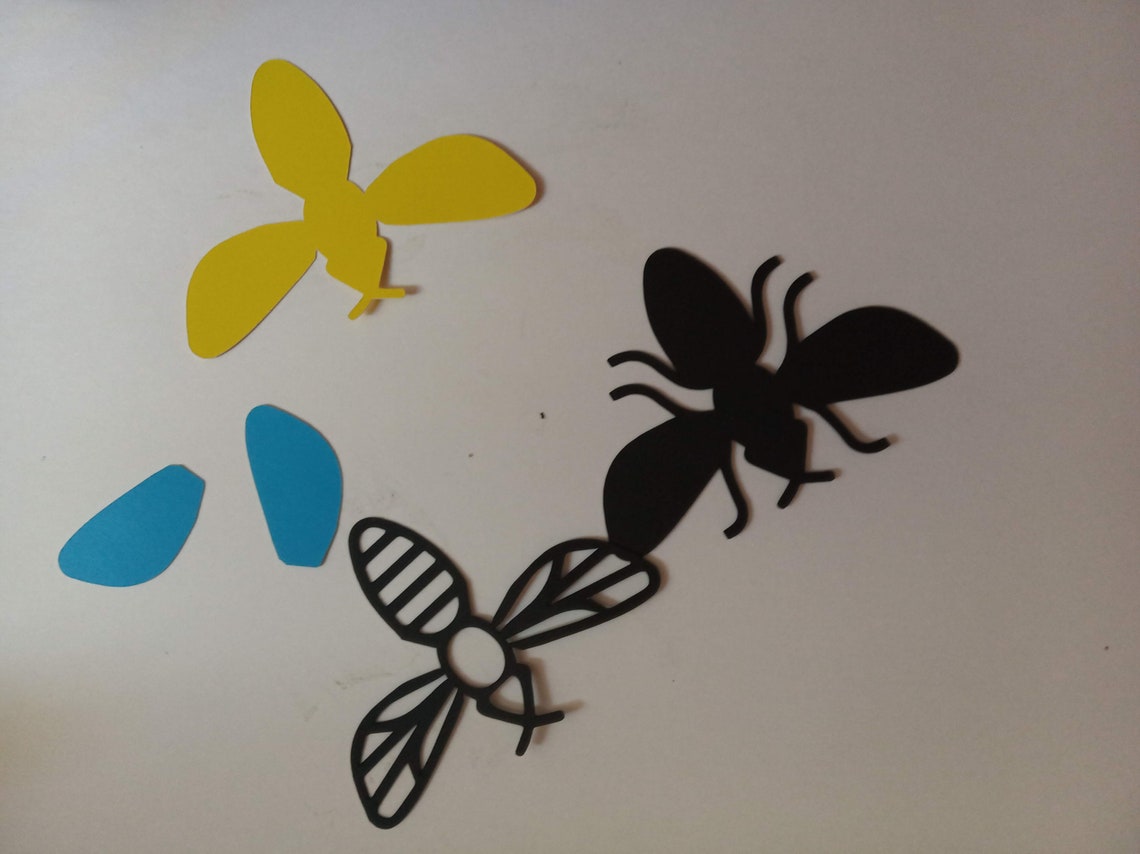 3d Layered Bumble Bee From Paper Paper Bumble Bee Cricut Svg - Etsy