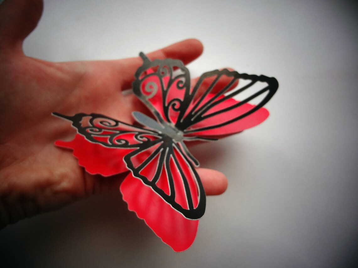 Butterfly SVG, 3D Butterfly Svg, Butterfly Template, 3D Butterfly ...