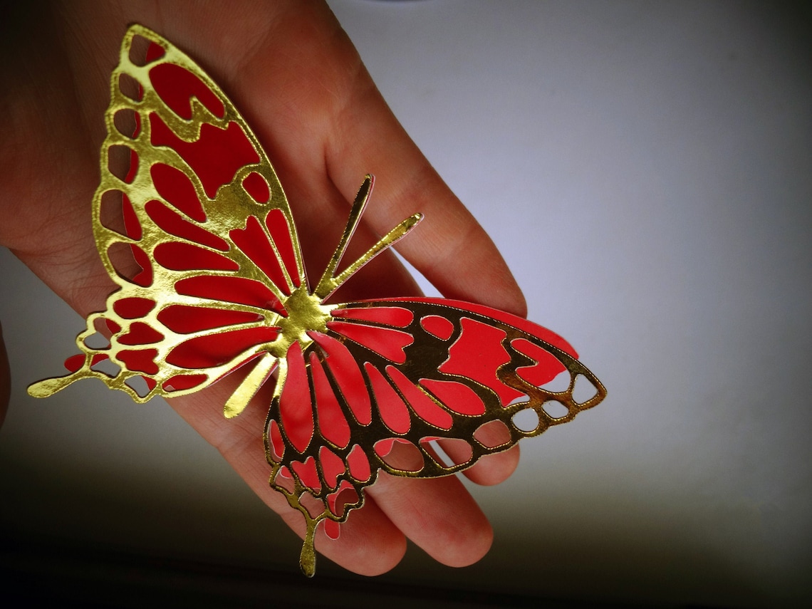 Butterfly SVG 3D Butterfly Svg Butterfly Template 3D - Etsy