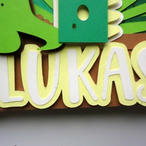 Dinosaur Cake Topper Layered SVG, Cake Topper Svg , Instant Download ...