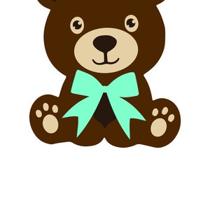 Cute Layered Bear SVG | PNG | Cricut Cut Files | Silhouette 3D Files ...