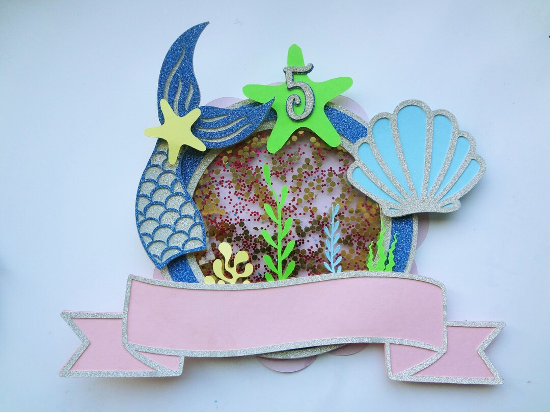 3d Layered Mermaid Tail, Mermaid Tail Cake Topper Svg, Mermaid Tail ...