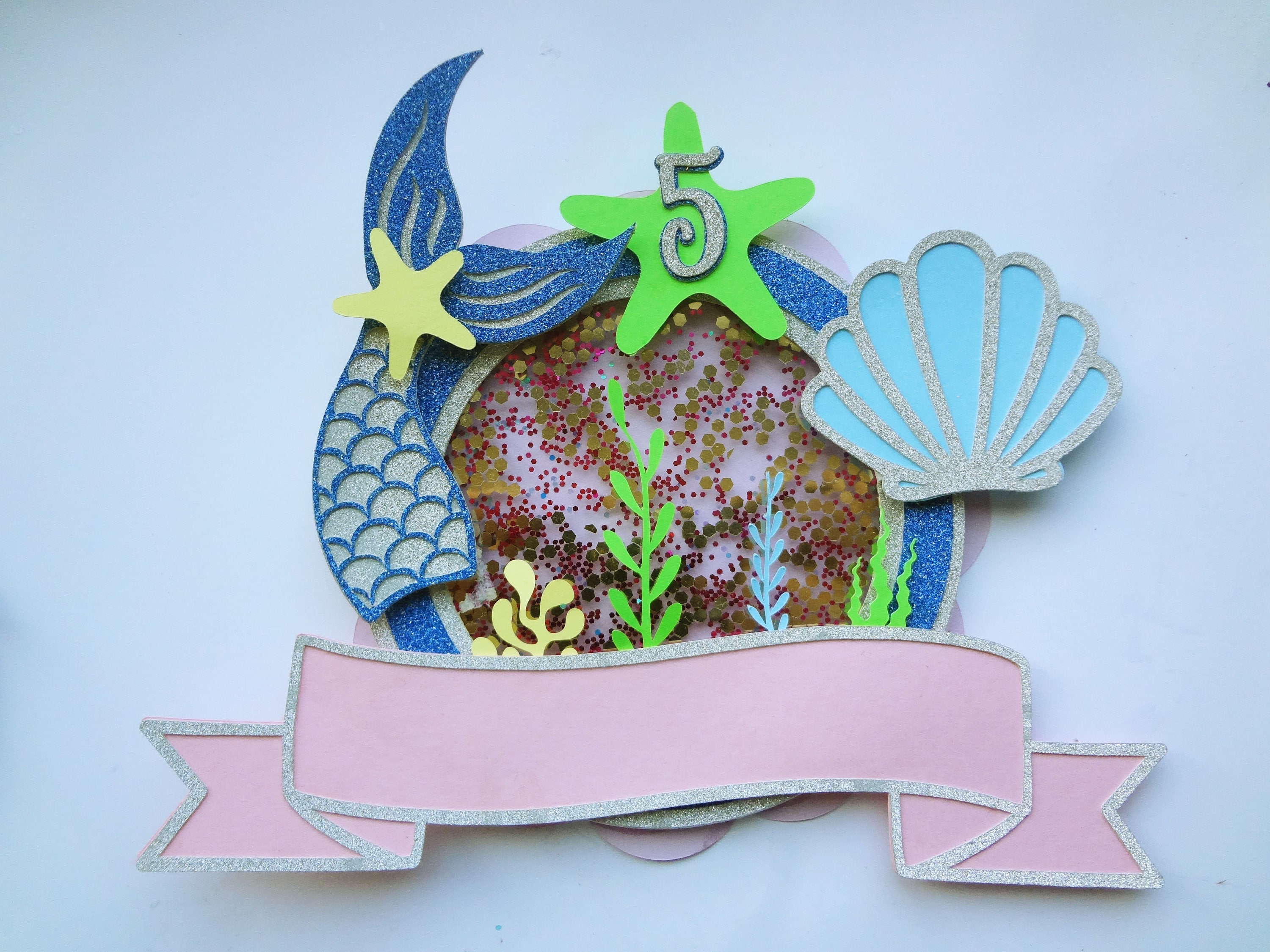 3d Layered Mermaid Tail, Mermaid Tail Cake Topper Svg, Mermaid Tail ...