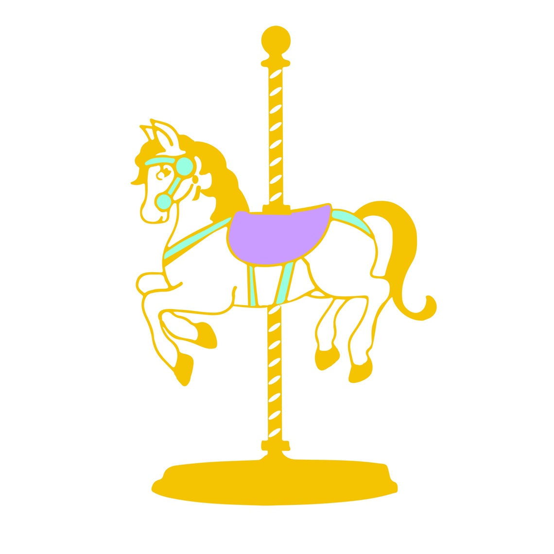 Carousel SVG Carousel Clipart Carousel Vector Carousel DXF - Etsy Canada