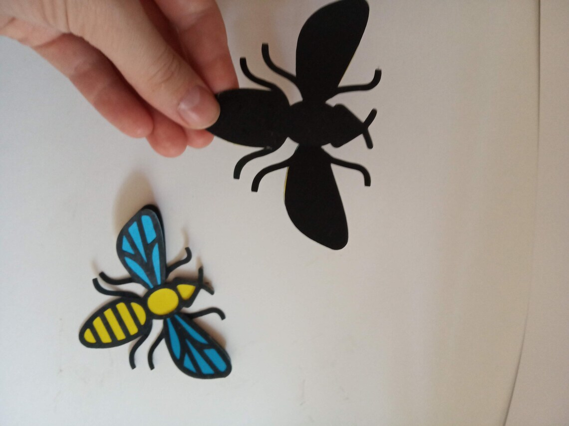 3d Layered Bumble Bee From Paper Paper Bumble Bee Cricut Svg - Etsy
