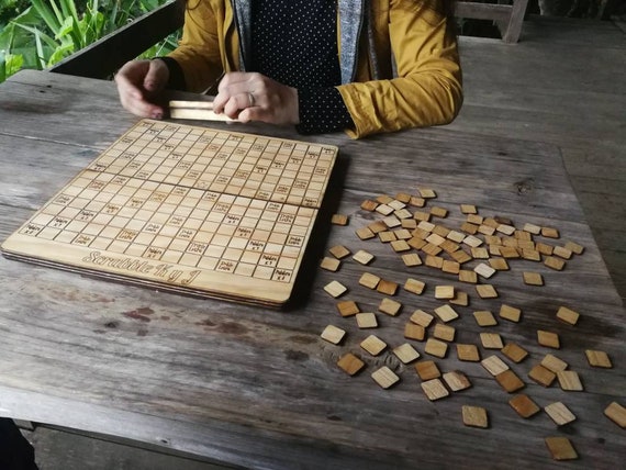 SVG Scrabble Board for Laser Cutting | Etsy