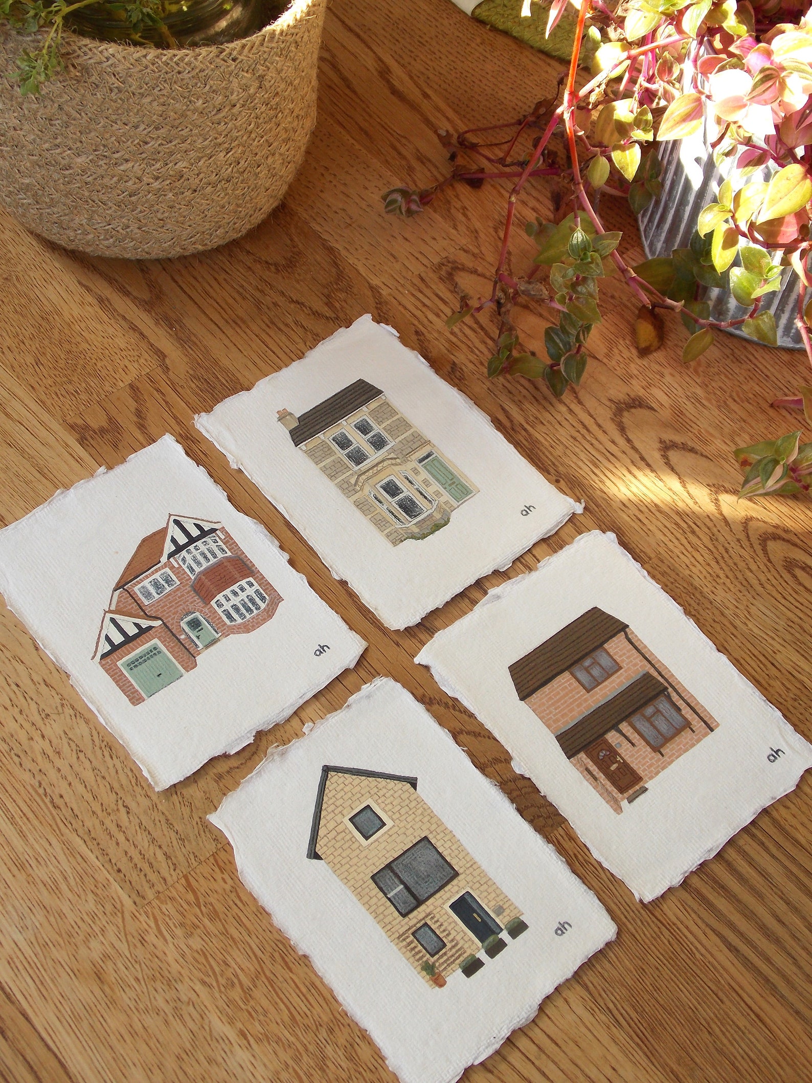 Custom Painting - A7 Tiny House Portrait Commission 100% Recycled ...