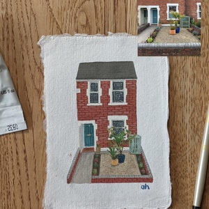 Custom Painting - A7 Tiny House Portrait Commission 100% Recycled ...