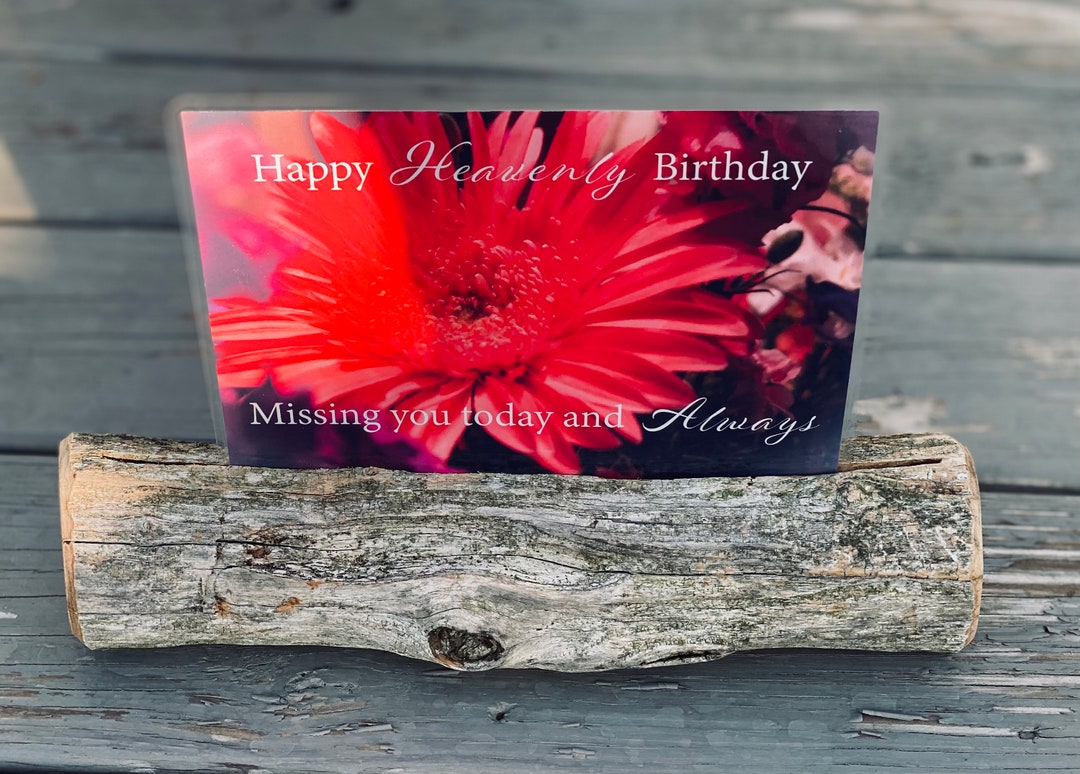 Birthday in Heaven Custom Grave or Memorial Site Card - Etsy