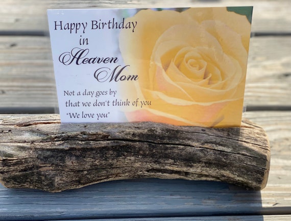 Heavenly Birthday Memorial Site Card Beautiful Accent for | Etsy