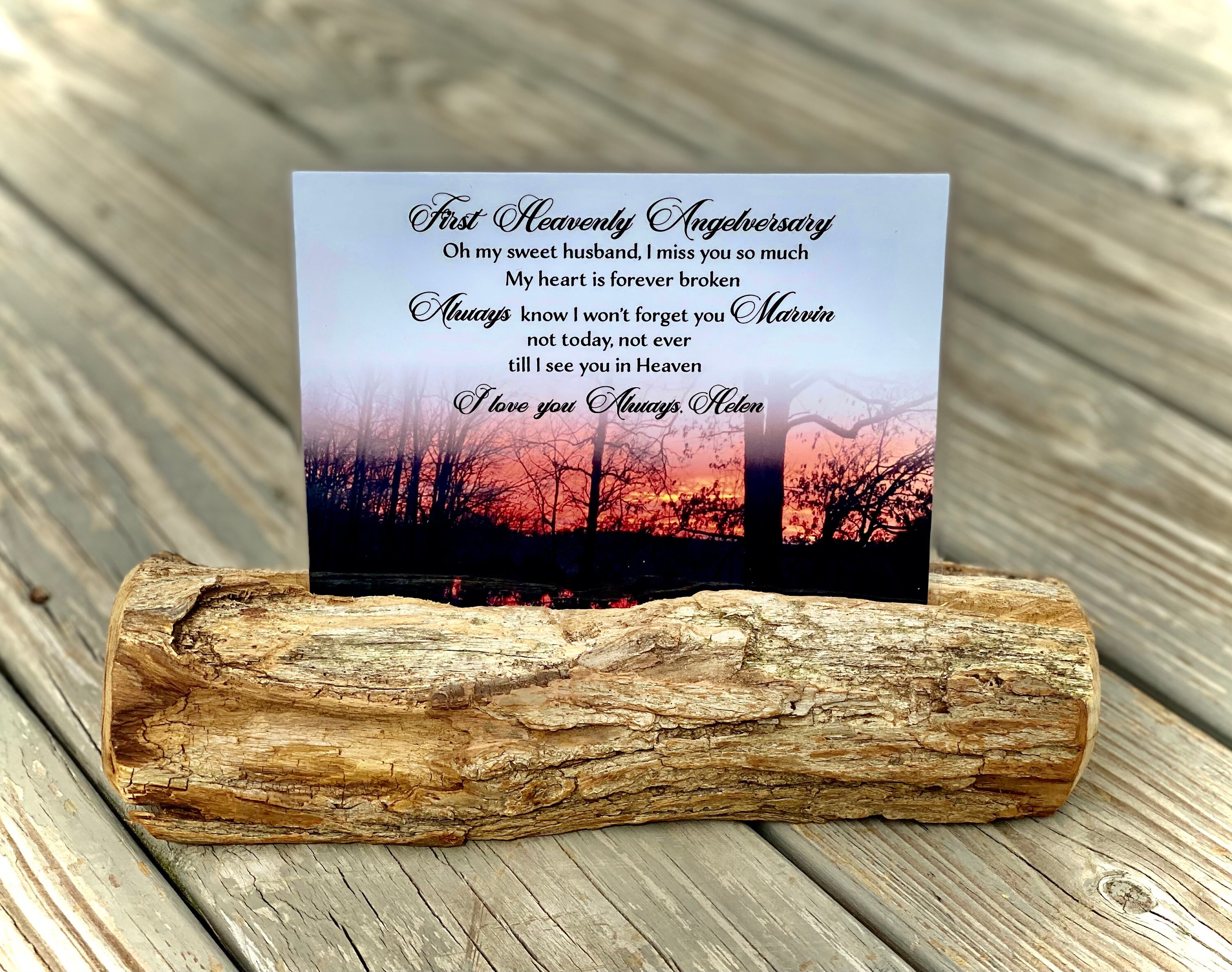 Angelversary Card for Memorial Sites and Gardens | Etsy