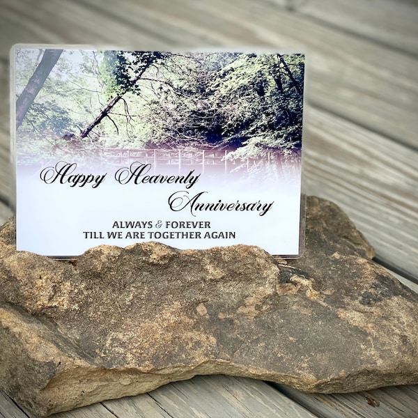 Husband in Heaven Anniversary Card - Etsy