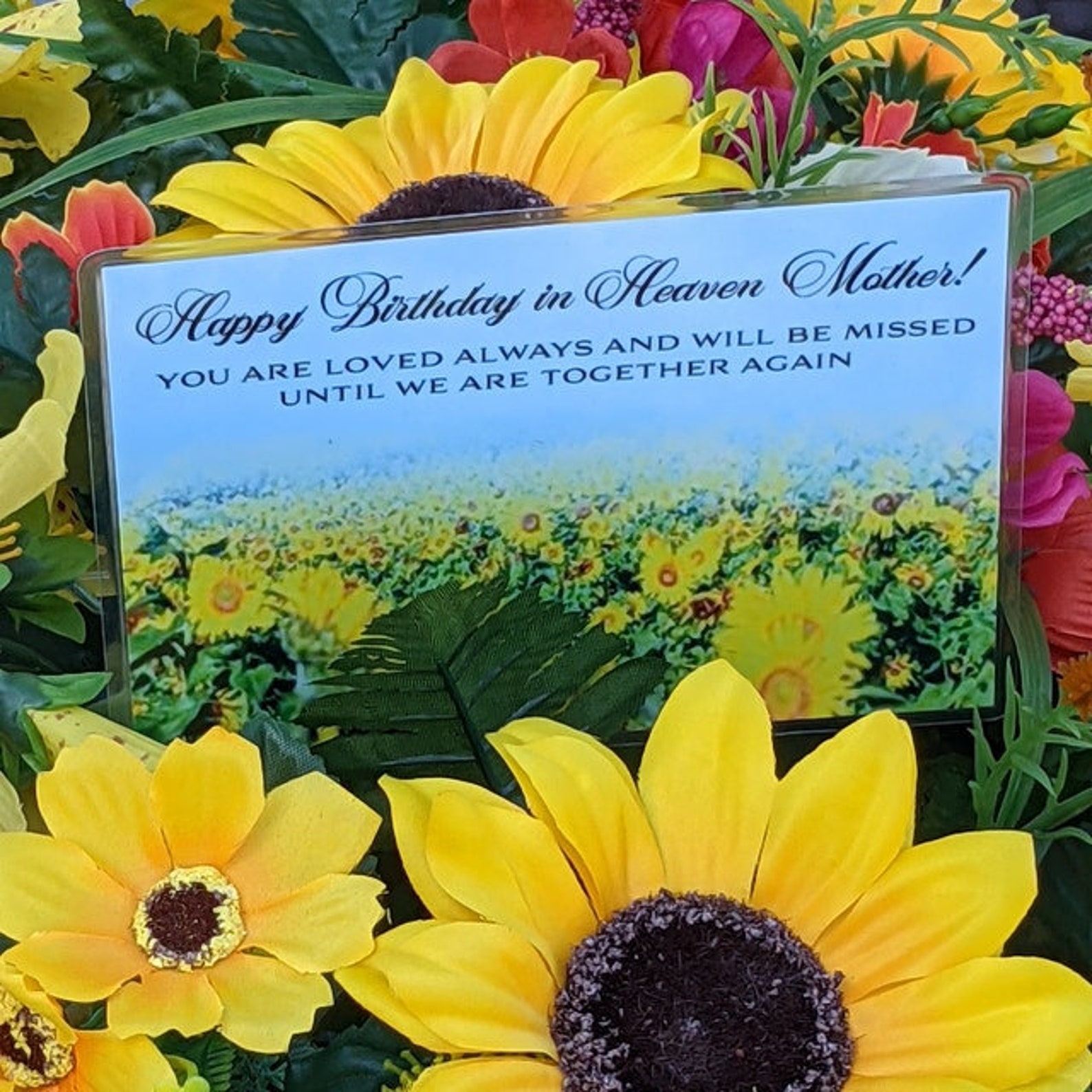 Easter in Heaven Waterproof Cemetery or Memorial Site Card | Etsy