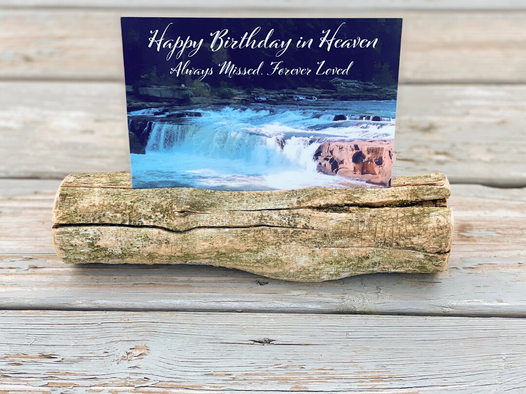 Heavenly Birthday Custom Waterproof Memorial Site Card Beautiful Accent ...