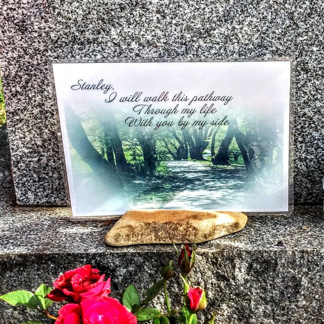 Stunning Custom Waterproof Card for Cemeteries Gardens or | Etsy