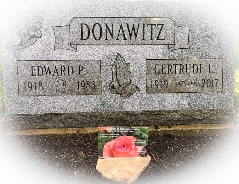 Beautiful Fall Custom Waterproof Card for Cemeteries or - Etsy