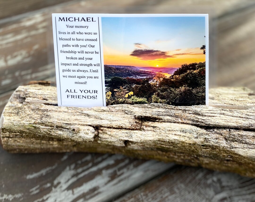 Stunning Waterproof Memorial Card for Gardens, Cemeteries and Memorial ...